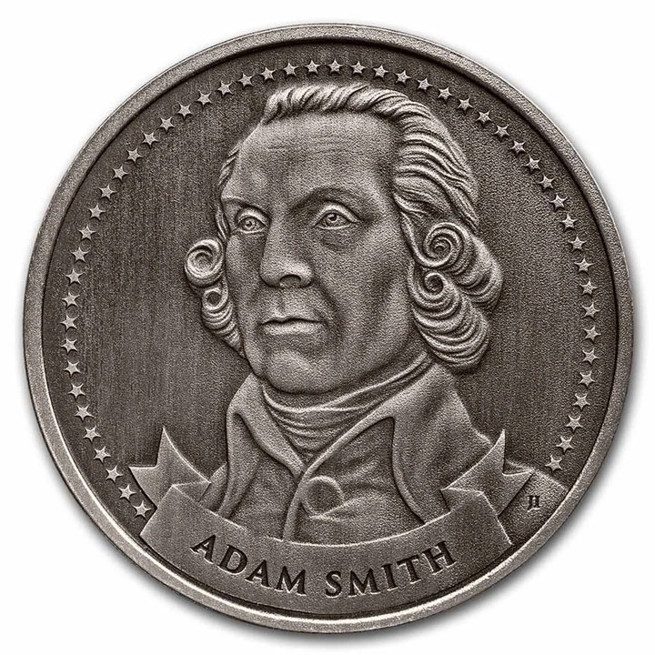 Founders of Liberty: Adam Smith - Free Enterprise 1 uncja Srebra ...