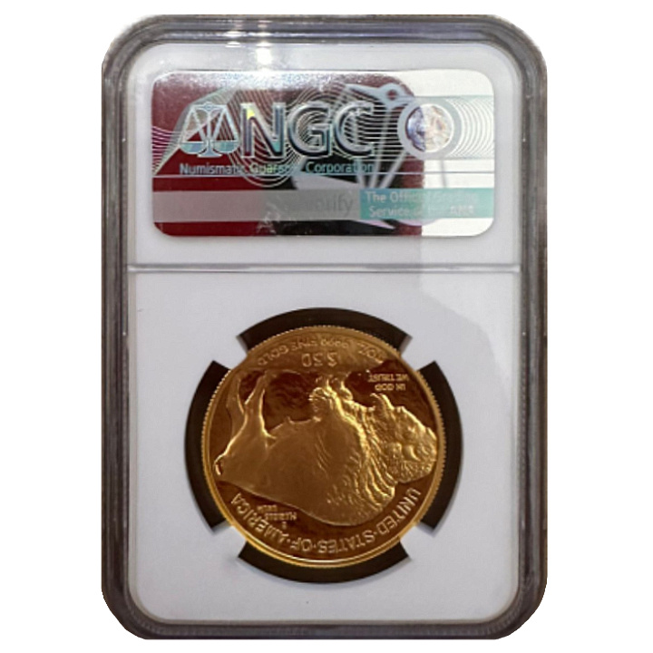 Amerykański Bizon 1 uncja Złota 2021 NGC PF70 Ultra Cameo | Złote ...